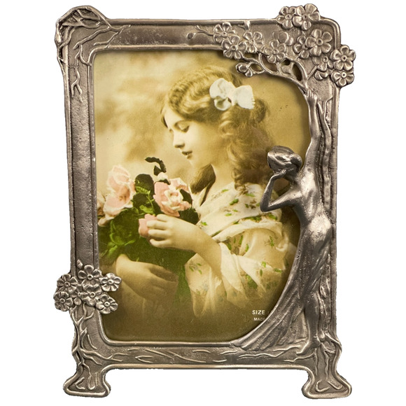 Unbranded | Accents | Vintage Art Nouveau Sculpted Pewter 5 X 7 Picture ...